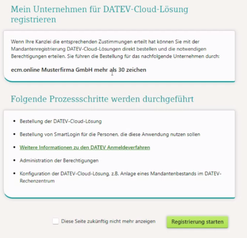 ELO DATEV Schnittstelle aktivieren für DATEV Unternehmen Online – ecm.online
